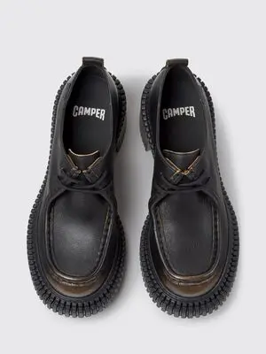 Camper Pix London Derby Shoes In Calfskin With A Chunky Extralight® Sole