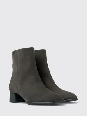 Camper Katie Ankle Boots In Nubuck With A Medium Heel And Round Toe