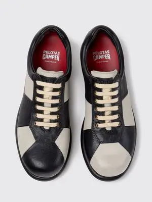 Camper Bi Twins Low-top Sneakers In Vegetable-tanned Leather