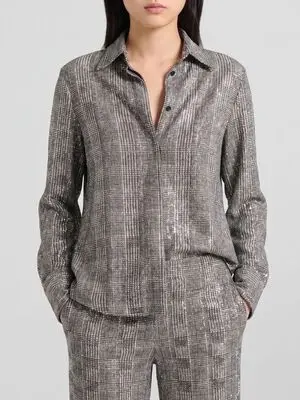 Ermanno Scervino Prince Of Wales Print Viscose Shirt With French Collar
