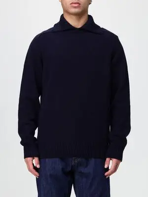 SEBAGO Wool Turtleneck Sweater With Ribbed Collar And Cuffs - Navy