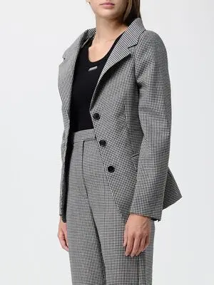 Alexander McQueen Checkered Wool Single-breasted Short Blazer With Peak Lapels