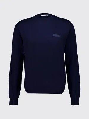 Givenchy Crewneck Pure Wool Sweater With Tonal Logo