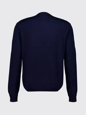 Givenchy Crewneck Pure Wool Sweater With Tonal Logo