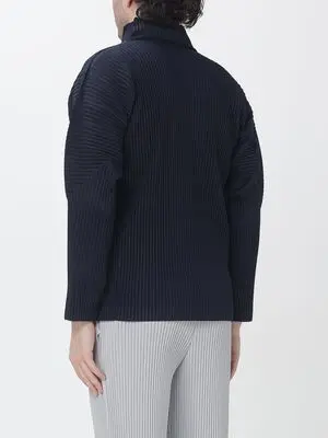 Issey Miyake Pleated High-neck Zip-up Homme Plissé Cardigan