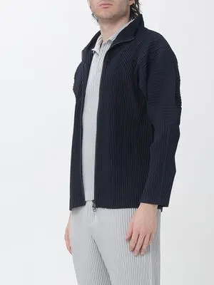 Issey Miyake Pleated High-neck Zip-up Homme Plissé Cardigan