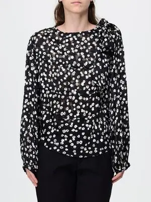 Isabel Marant Étoile Firma Floral Print Silk Blend Blouse With Long Sleeves - Multicolor