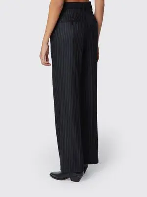 Isabel Marant Étoile Pinstriped High-waisted Wool Straight-leg Pants