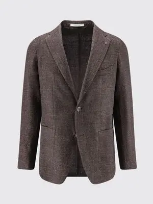 Tagliatore Double-breasted Virgin Wool And Silk Blazer With Peak Lapels