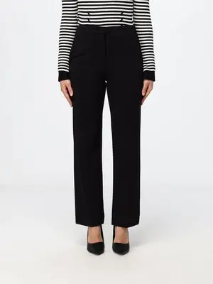 TWINSET High-waisted Cropped Skinny Jersey Pants - Black