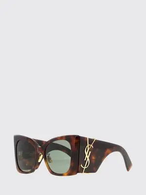 Saint Laurent Cat-eye Tortoiseshell Acetate Sunglasses With Ysl Logo Green