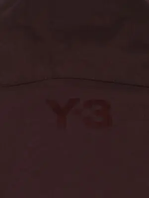 Y3 Nylon Bomber Jacket With High Neck And Zip Closure