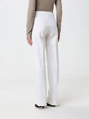 Max Mara High-waisted Skinny Trousers In Pure Virgin Wool - White