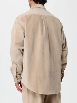 Drole De Monsieur Graphic Print Corduroy Shirt