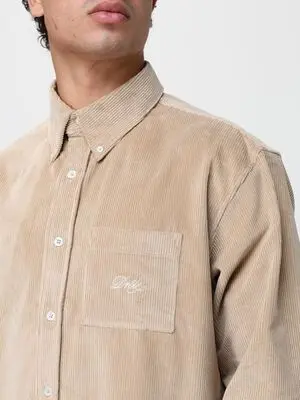 Drole De Monsieur Graphic Print Corduroy Shirt