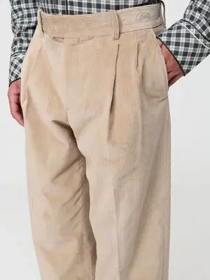 Drole De Monsieur Wide-leg Pleated Corduroy Trousers