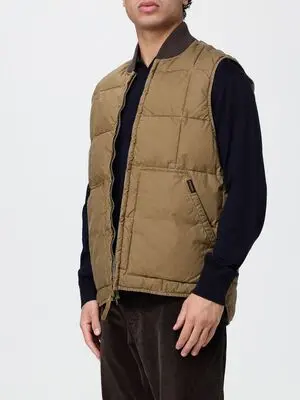 Filson Heritage Quilted Padded Bomber Vest With Embroidered Logo