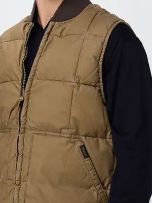 Filson Heritage Quilted Padded Bomber Vest With Embroidered Logo