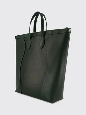 Celine The Vertical Calfskin Leather Tote Bag With Foil Logo