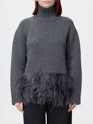 Fabiana Filippi Feather-embellished Alpaca Wool Turtleneck