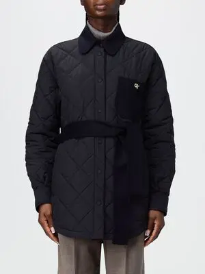 Fabiana Filippi Quilted Polyester Shirt Jacket With Waist Belt - Black