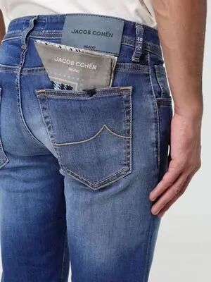 Jacob Cohen Slim Fit Jeans In Cotton Denim With Mid-rise Waist And Five Pockets