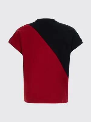 Versace Stretch-cotton T-shirt With Contrast Logo And Dropped Shoulders
