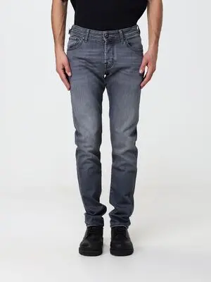 Jacob Cohen Slim Fit Jeans In Cotton Denim With Mid-rise Waist And Five Pockets