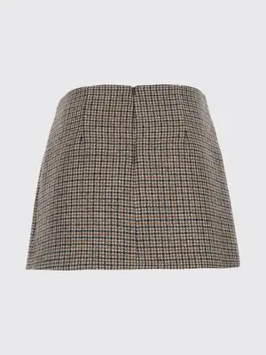 PAROSH P.a.r.o.s.h. High-waisted Houndstooth Wool Pencil Mini Skirt
