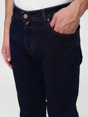 Jacob Cohen Slim Fit Jeans In Cotton Denim With Mid-rise Waist And Five Pockets