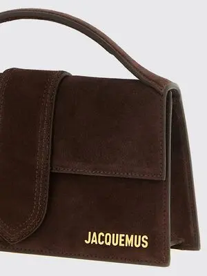Jacquemus Le Grand Bambino Suede Leather Handbag With Logo