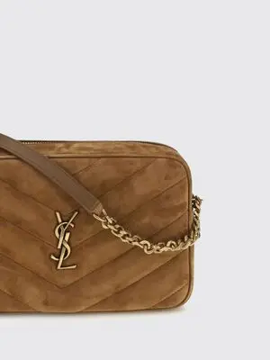 Saint Laurent Loulou Mini Matelassé Leather Camera Bag With Logo