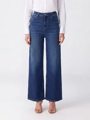 TWINSET High-waisted Palazzo Wide Leg Denim Jeans