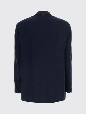 TWINSET Double-breasted Viscose Blend Blazer With Peak Lapels - Blue
