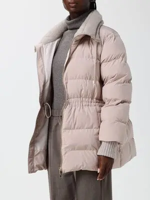 Fabiana Filippi Short Quilted Down Jacket In Ultra-light Nylon With High Neck