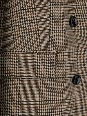 Tagliatore Houndstooth Wool And Cashmere Double-breasted Blazer