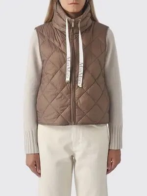 Max Mara Tregic High-neck Quilted Nylon Padded Gilet - Camel