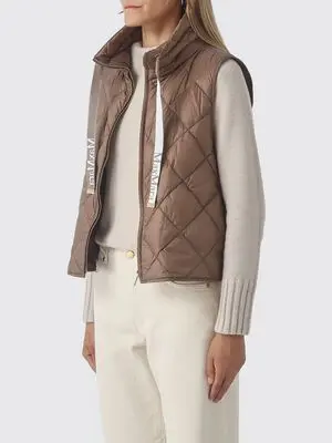 Max Mara Tregic High-neck Quilted Nylon Padded Gilet - Camel