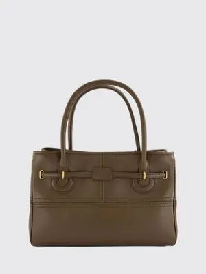 Chloé Paddington Handbag In Calf Leather With Padlock And Removable Shoulder Strap - Brown