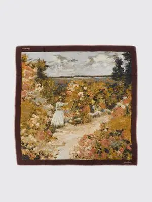 Max Mara Square Pure Silk Scarf With Graphic Print - Fa01