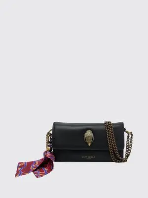 Kurt Geiger Sloane Rhinestone Logo Leather Mini Crossbody Bag