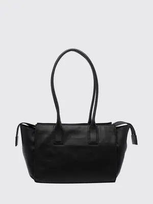 Kurt Geiger Sloane Flared Leather Double Handle Shoulder Bag - Black