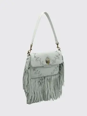 Kurt Geiger Oxford Fringed Rhinestone Leather Mini Shoulder Bag