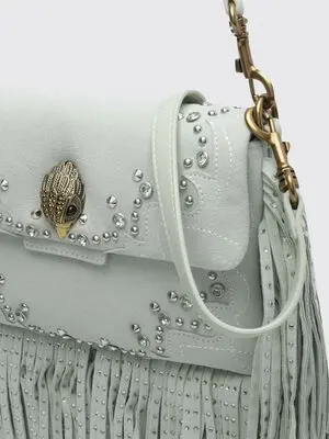 Kurt Geiger Oxford Fringed Rhinestone Leather Mini Shoulder Bag