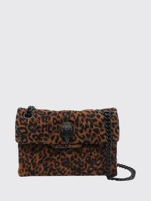 Kurt Geiger Kensington Animalier Quilted Suede Mini Bag