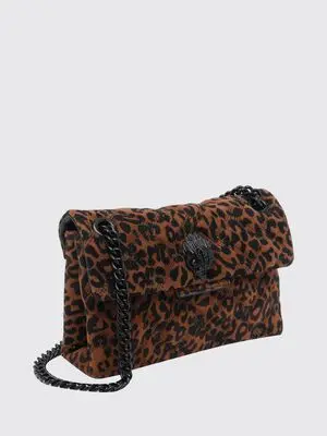 Kurt Geiger Kensington Animalier Quilted Suede Mini Bag