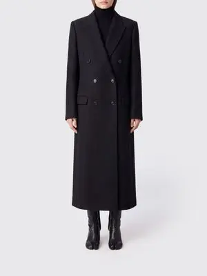MAISON MARGIELA Double-breasted Long Coat In Pure Virgin Wool With Lapel Collar
