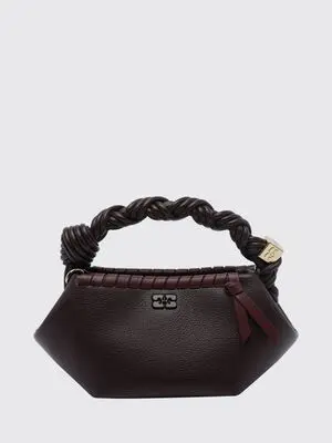 GANNI Small Bou Handbag With Braided Handle And Butterfly Logo