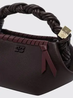 GANNI Small Bou Handbag With Braided Handle And Butterfly Logo