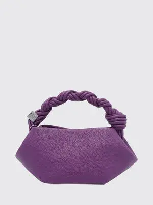 GANNI Small Bou Handbag With Braided Handle And Butterfly Logo